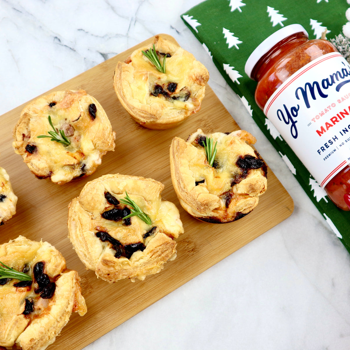 Marinara Puff Pastry Cups – Yo Mama's Foods