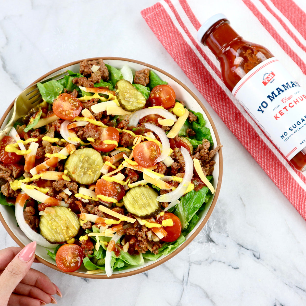 Burger In A Bowl – Yo Mama's Foods