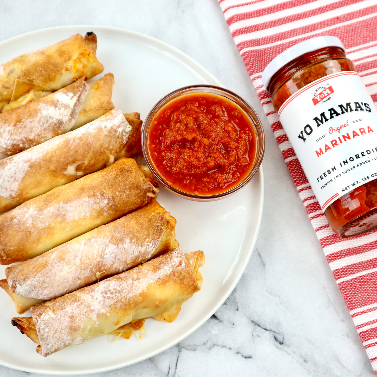 Pizza Egg Rolls – Yo Mama's Foods